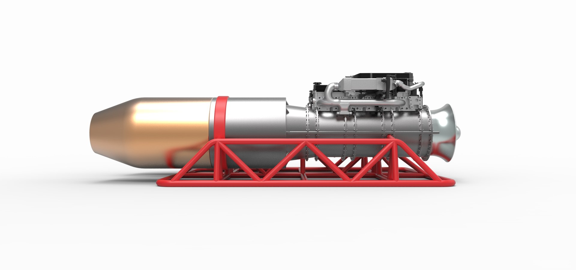 Jet Engine Frame 3D Model - TurboSquid 1381140