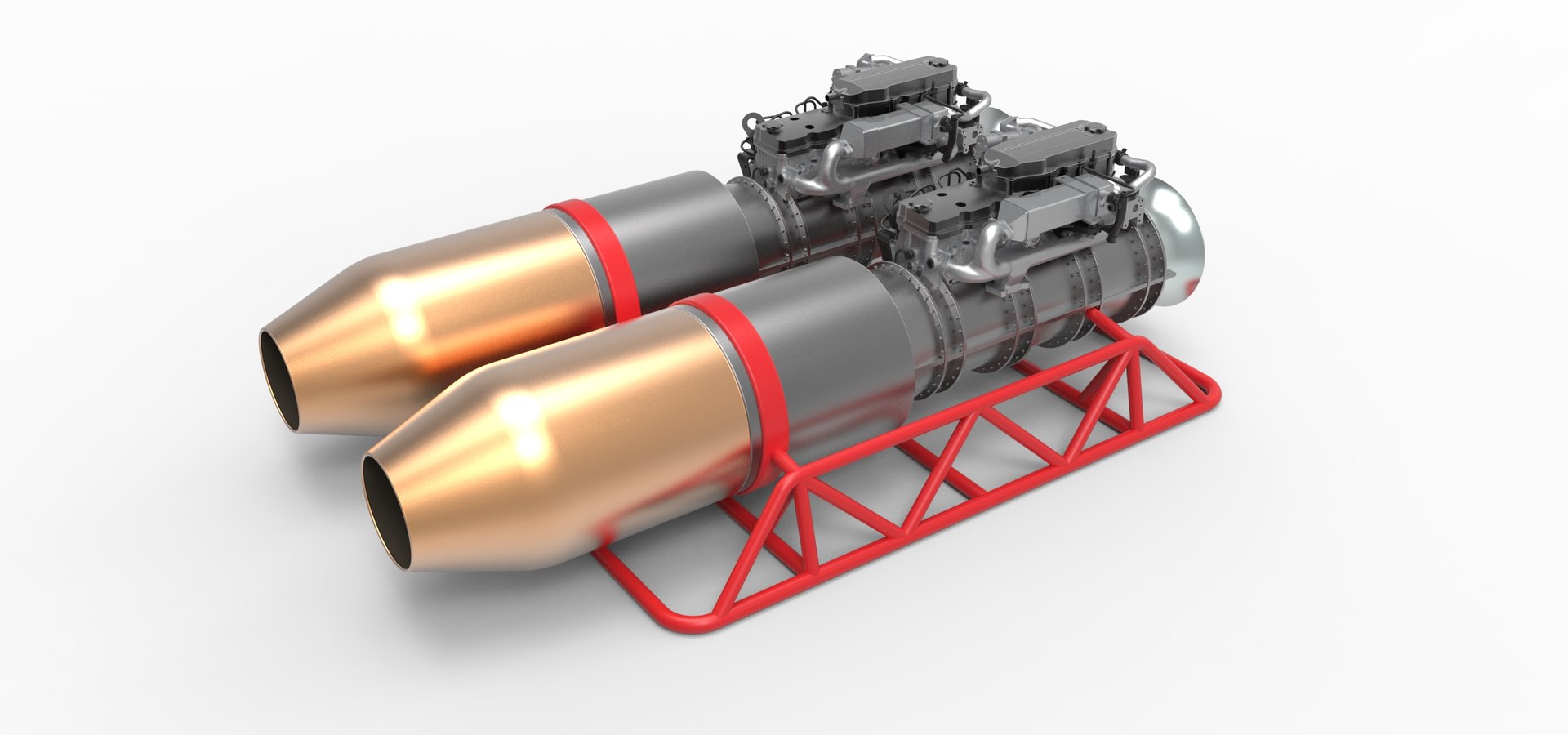 Jet Engine Frame 3D Model - TurboSquid 1381140