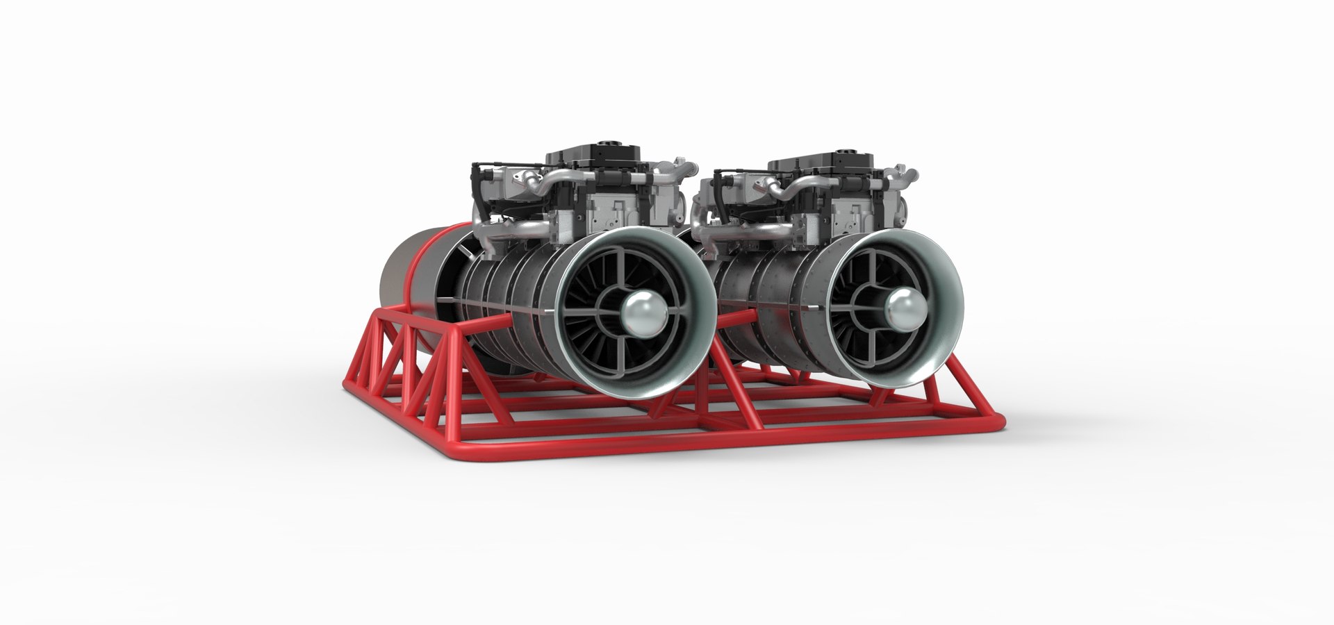 Jet Engine Frame 3D Model - TurboSquid 1381140
