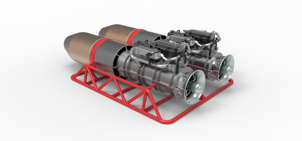 Jet engine frame 3D model - TurboSquid 1381140