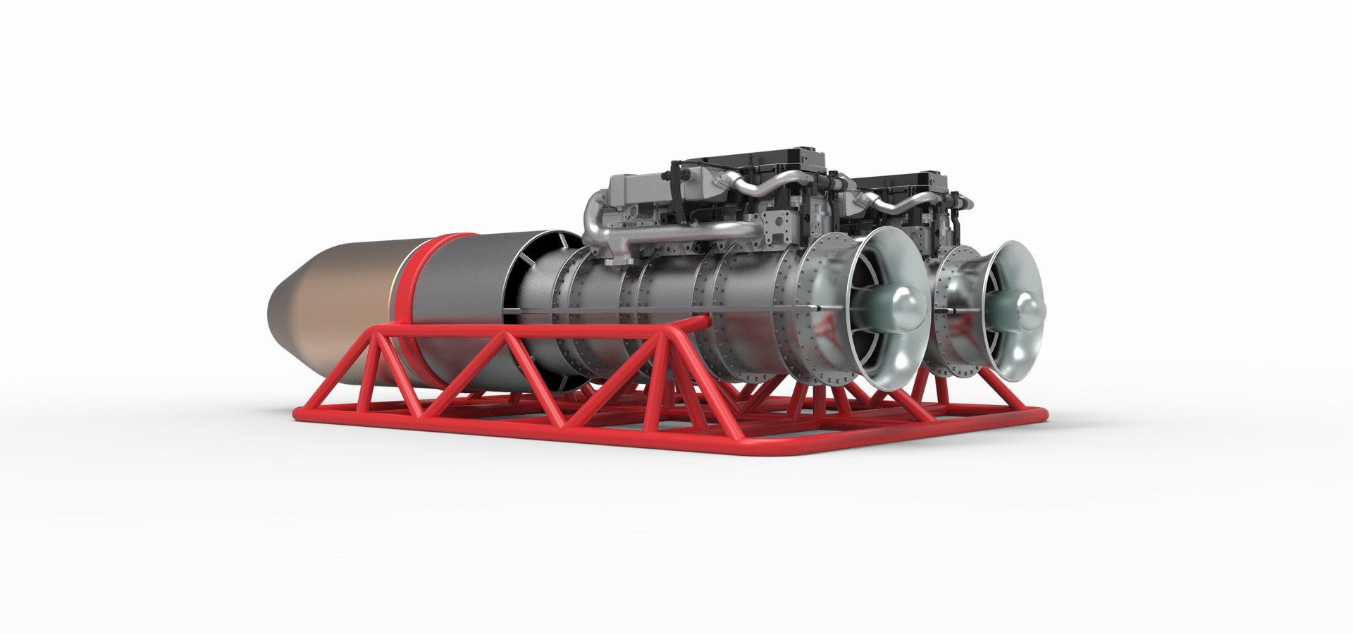 Jet Engine Frame 3D Model - TurboSquid 1381140