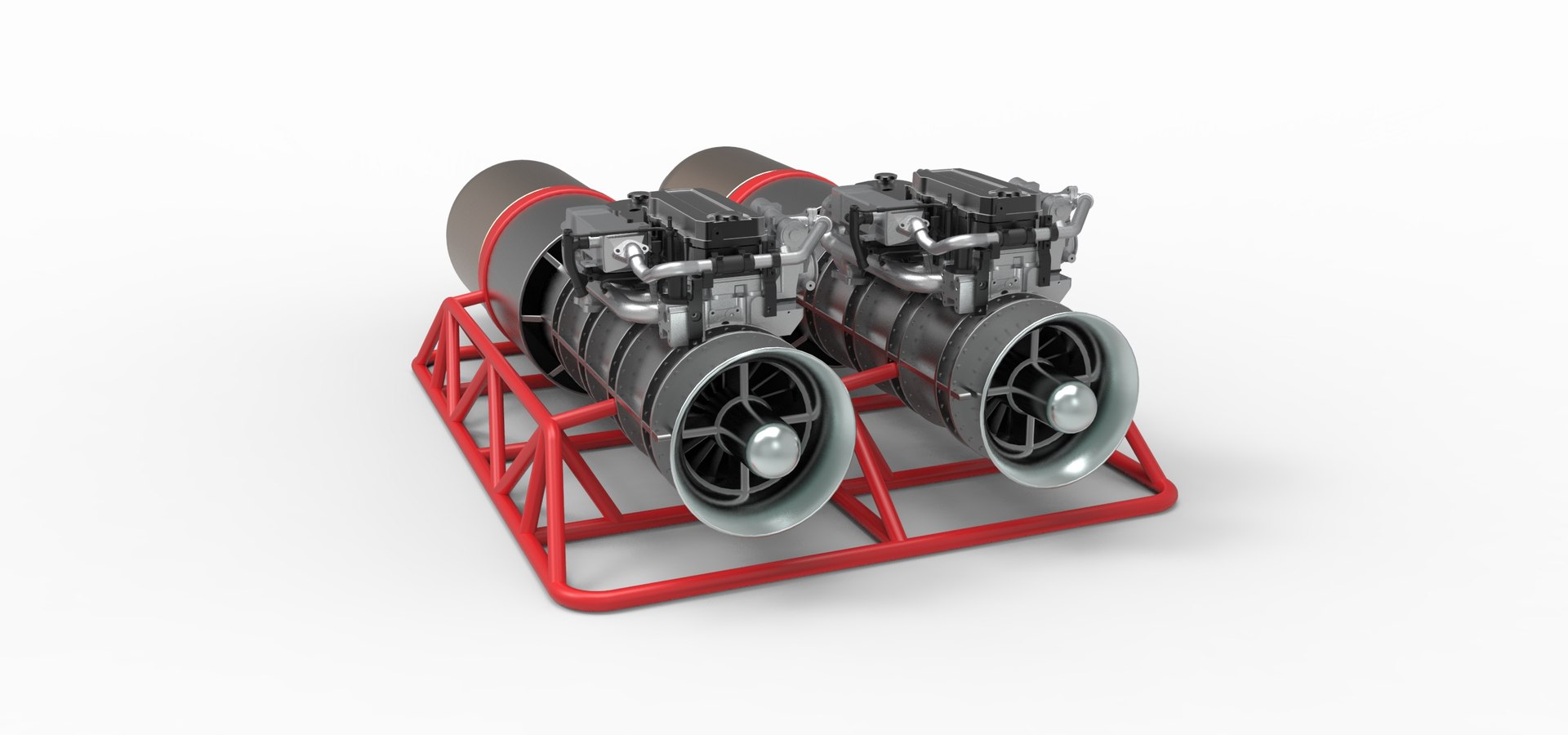 Jet Engine Frame 3D Model - TurboSquid 1381140