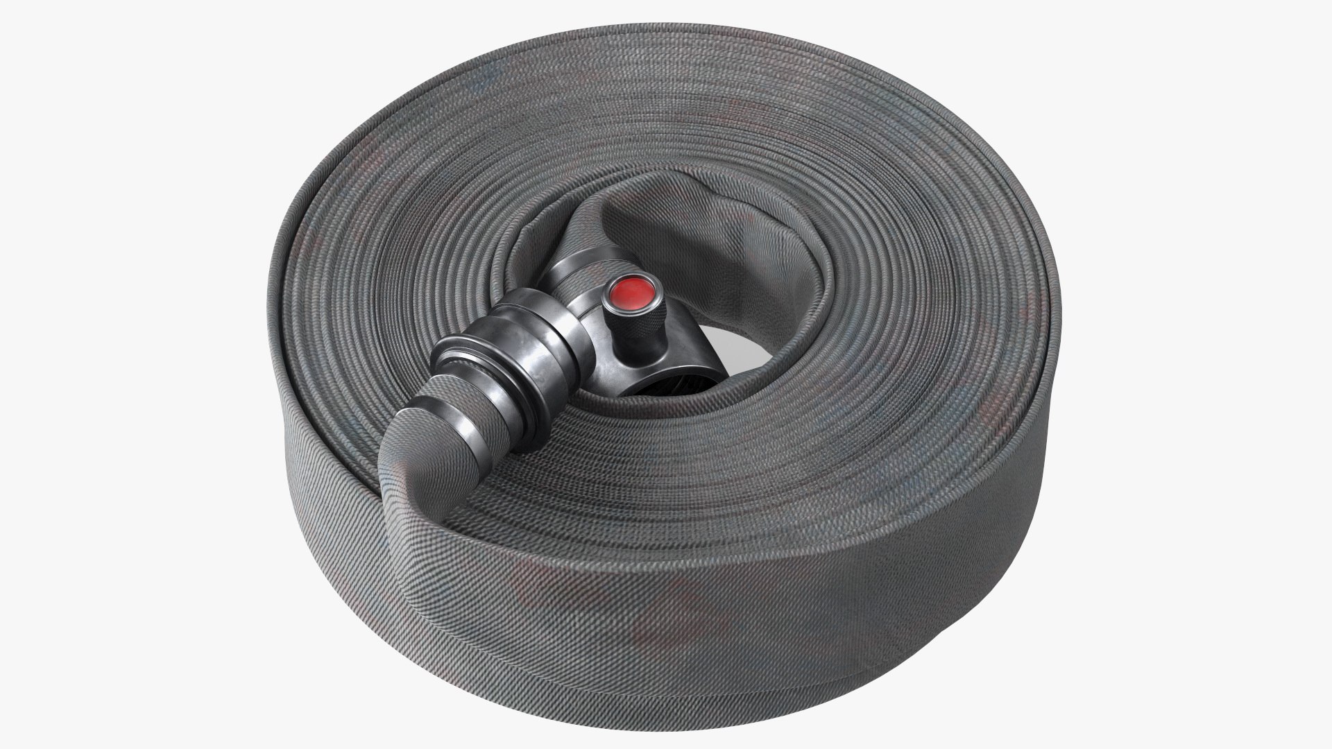 Neatly Coiled Fire Hose Used 3D model - TurboSquid 1836572