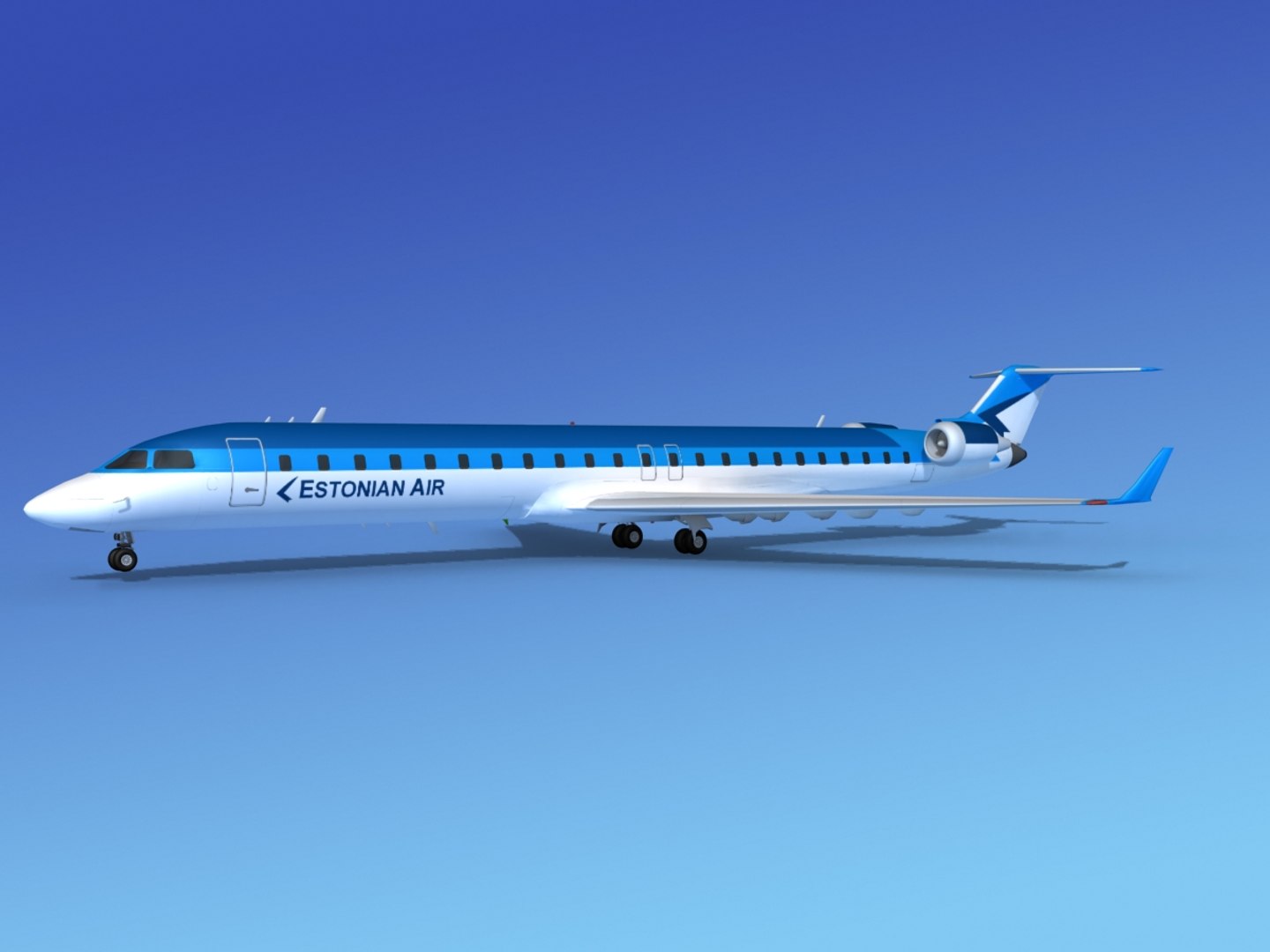 crj900 bombardier 3d model