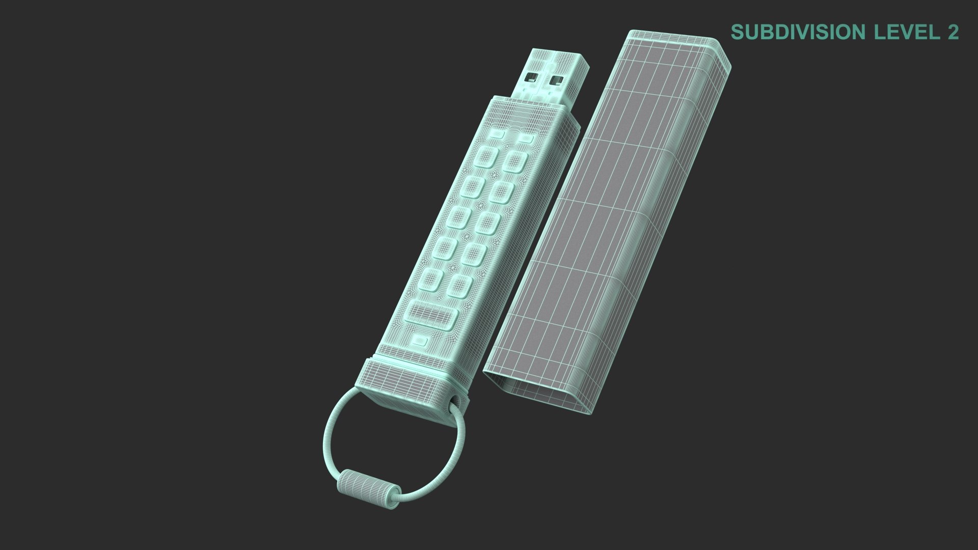 Encrypted Flash Drive 3D Model - TurboSquid 2035713