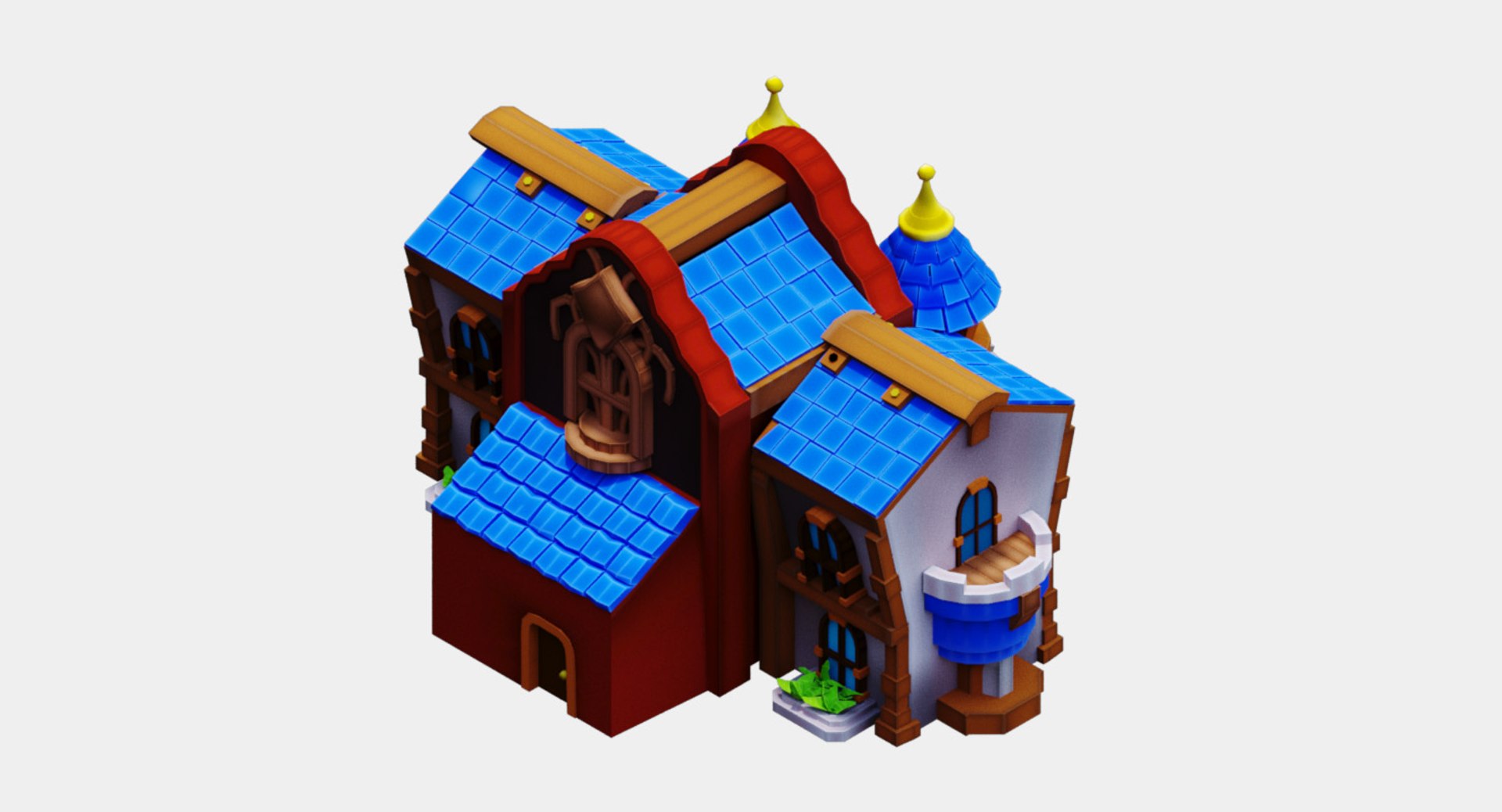 3D - Rpg Medieval Low-poly Building - TurboSquid 1378028