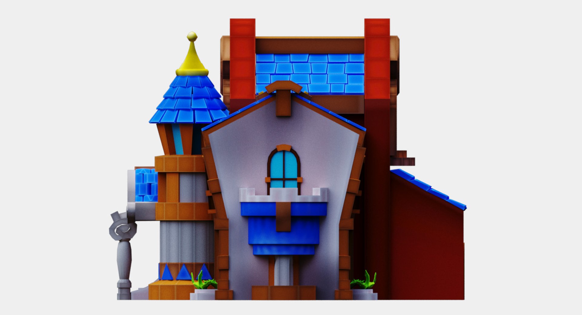 3D - Rpg Medieval Low-poly Building - TurboSquid 1378028