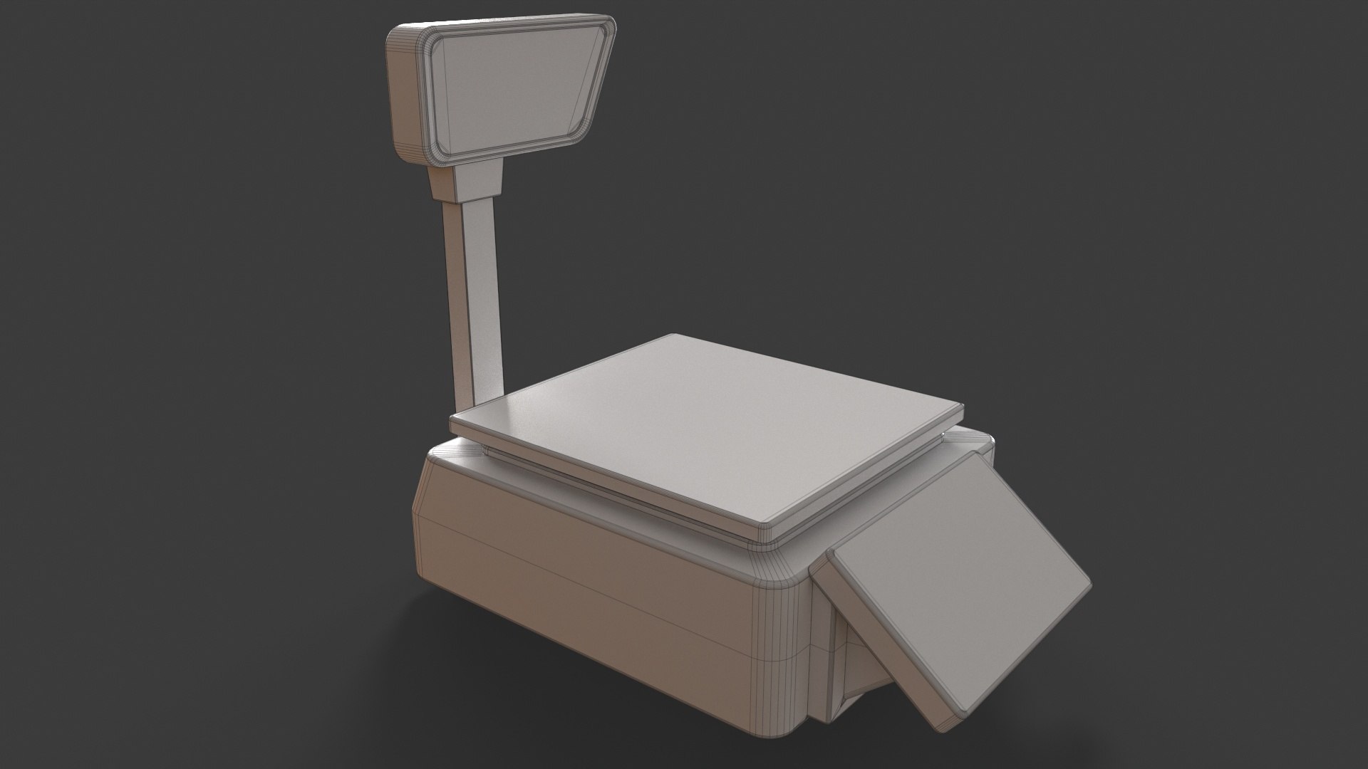 Label Printing Supermarket Weighing Scale 3D Model - TurboSquid 2097817