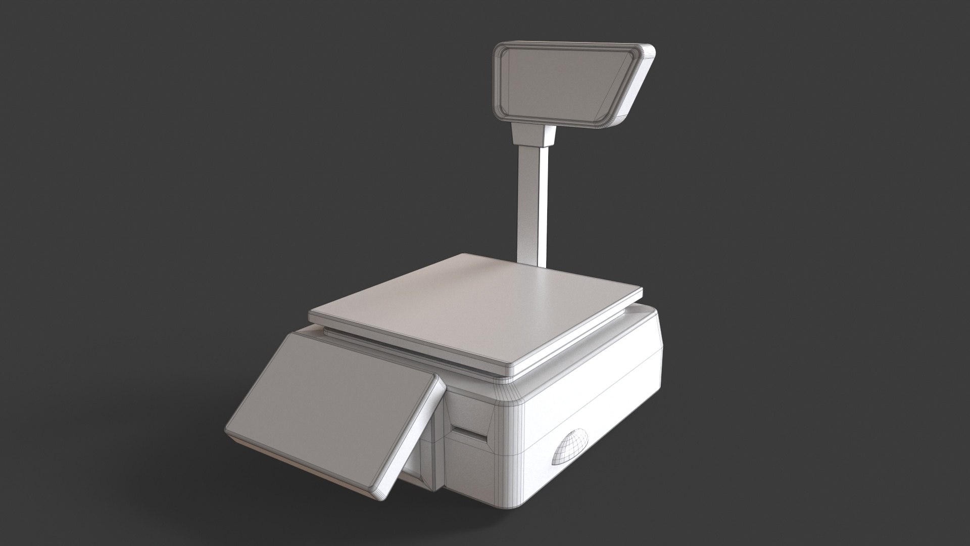 Label Printing Supermarket Weighing Scale 3D model - TurboSquid 2097817