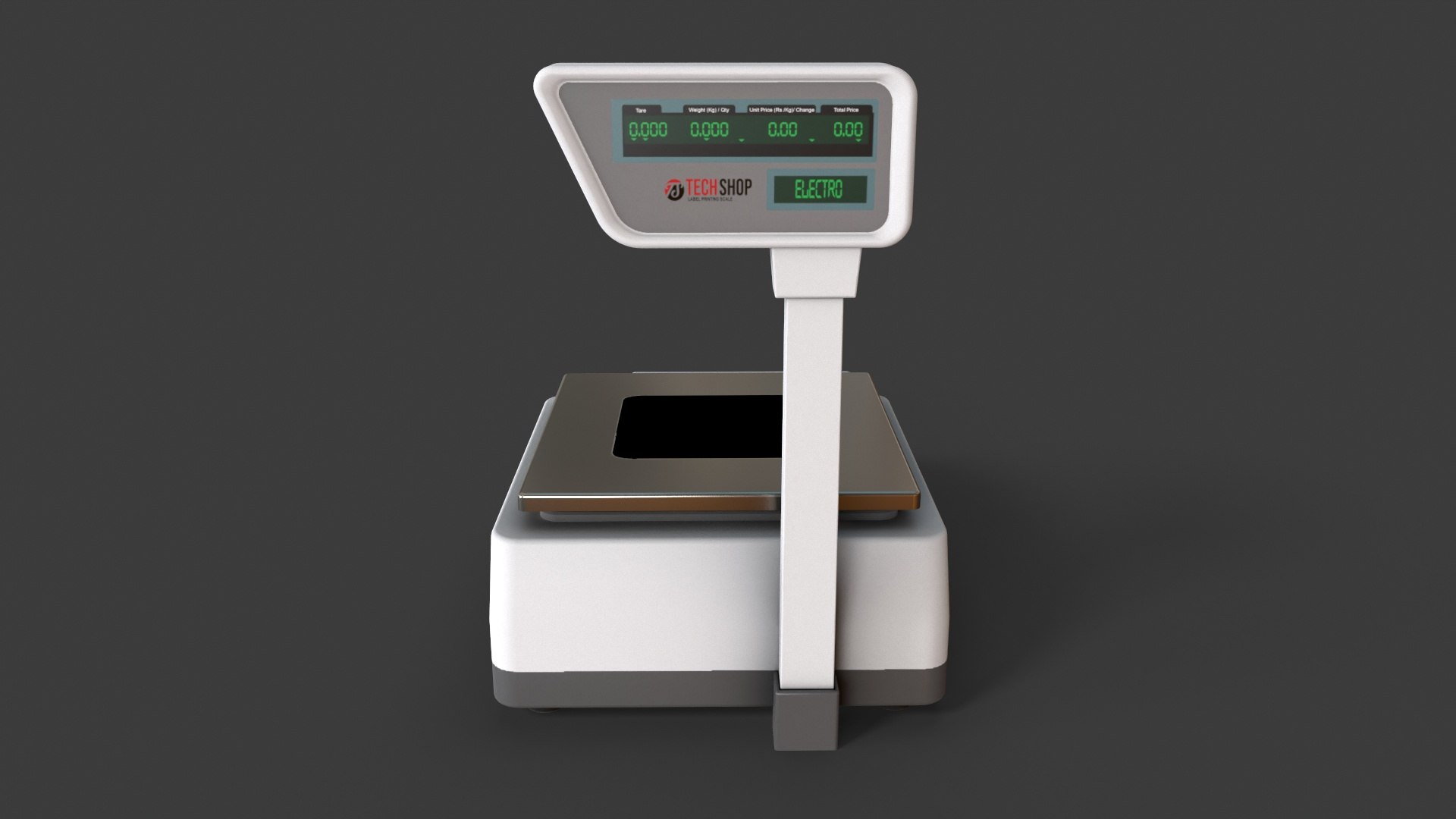 Label Printing Supermarket Weighing Scale 3D model - TurboSquid 2097817