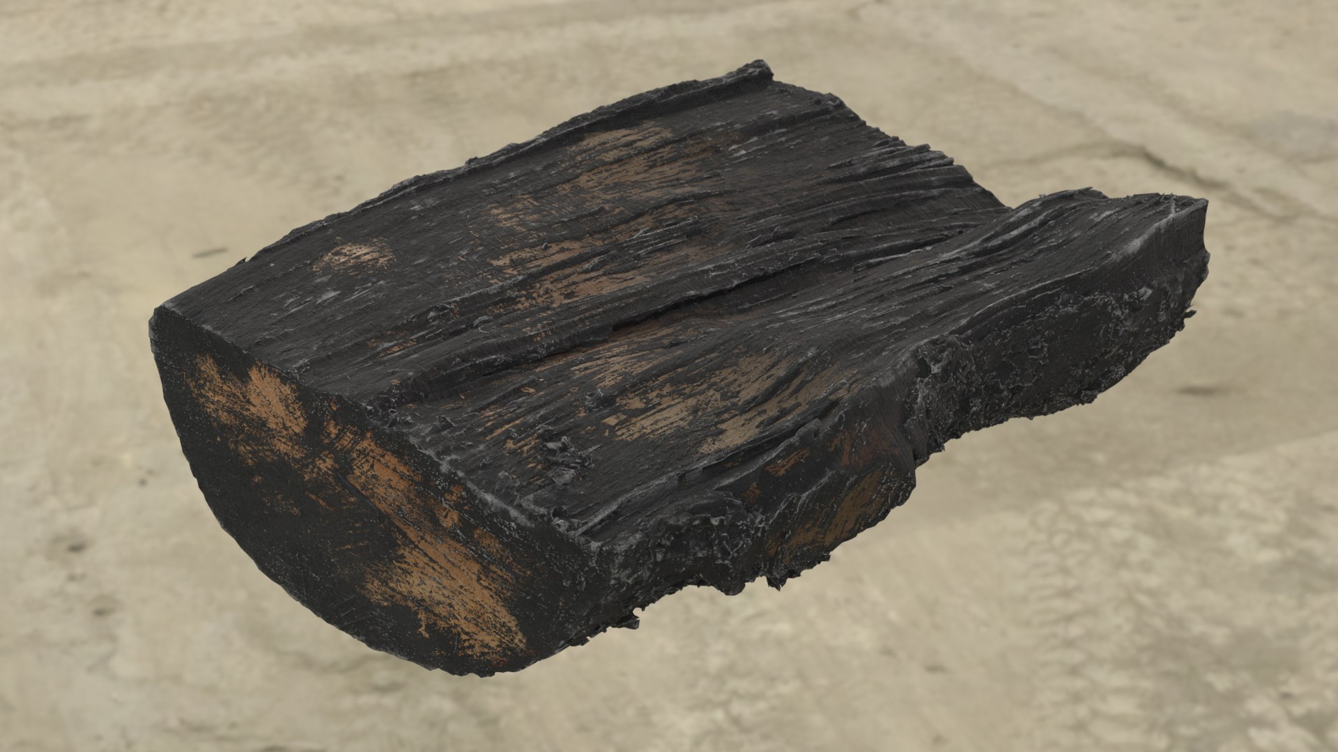 Burnt Firewood Log 04 3D - TurboSquid 1984390