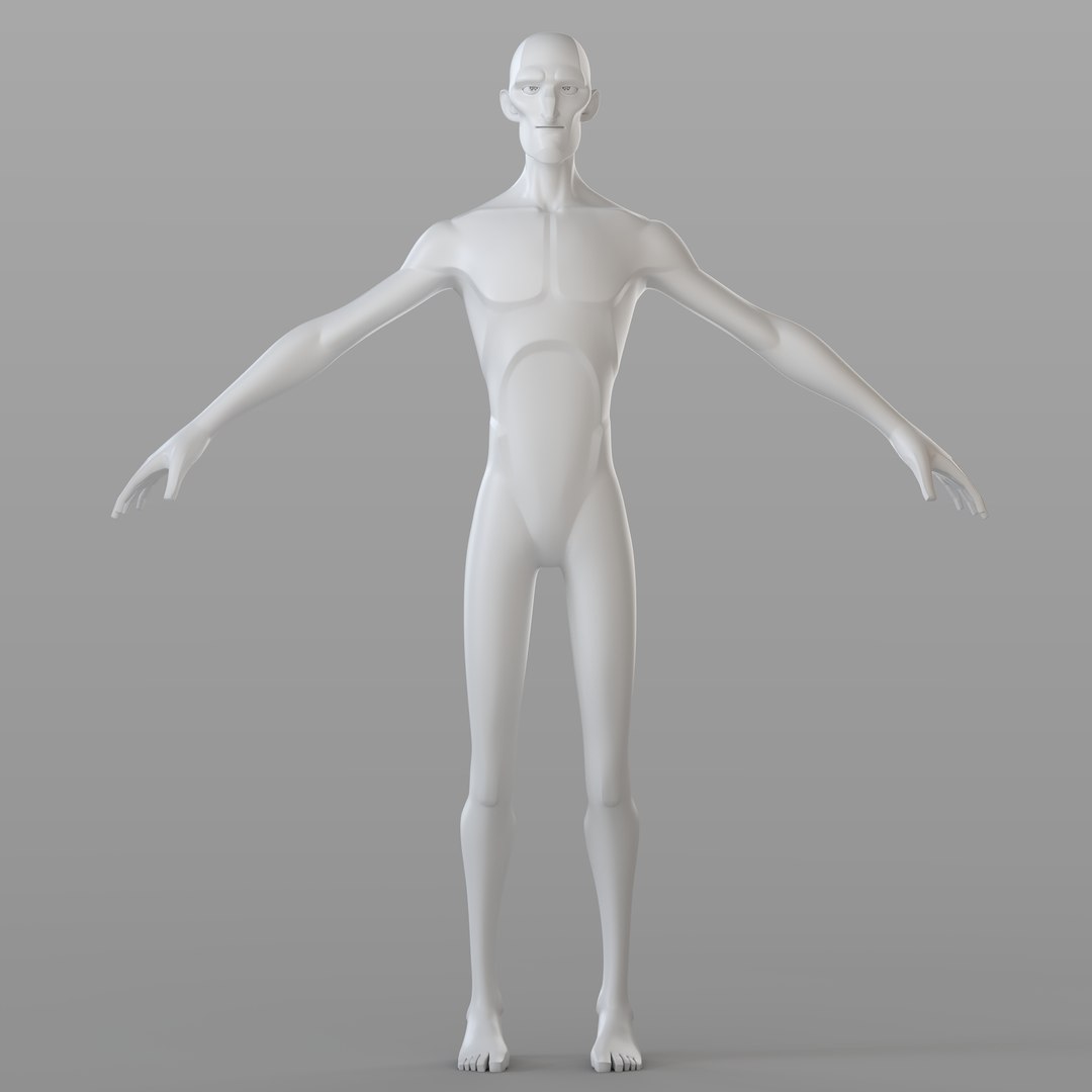 3D Stylised Male Base - TurboSquid 1746920