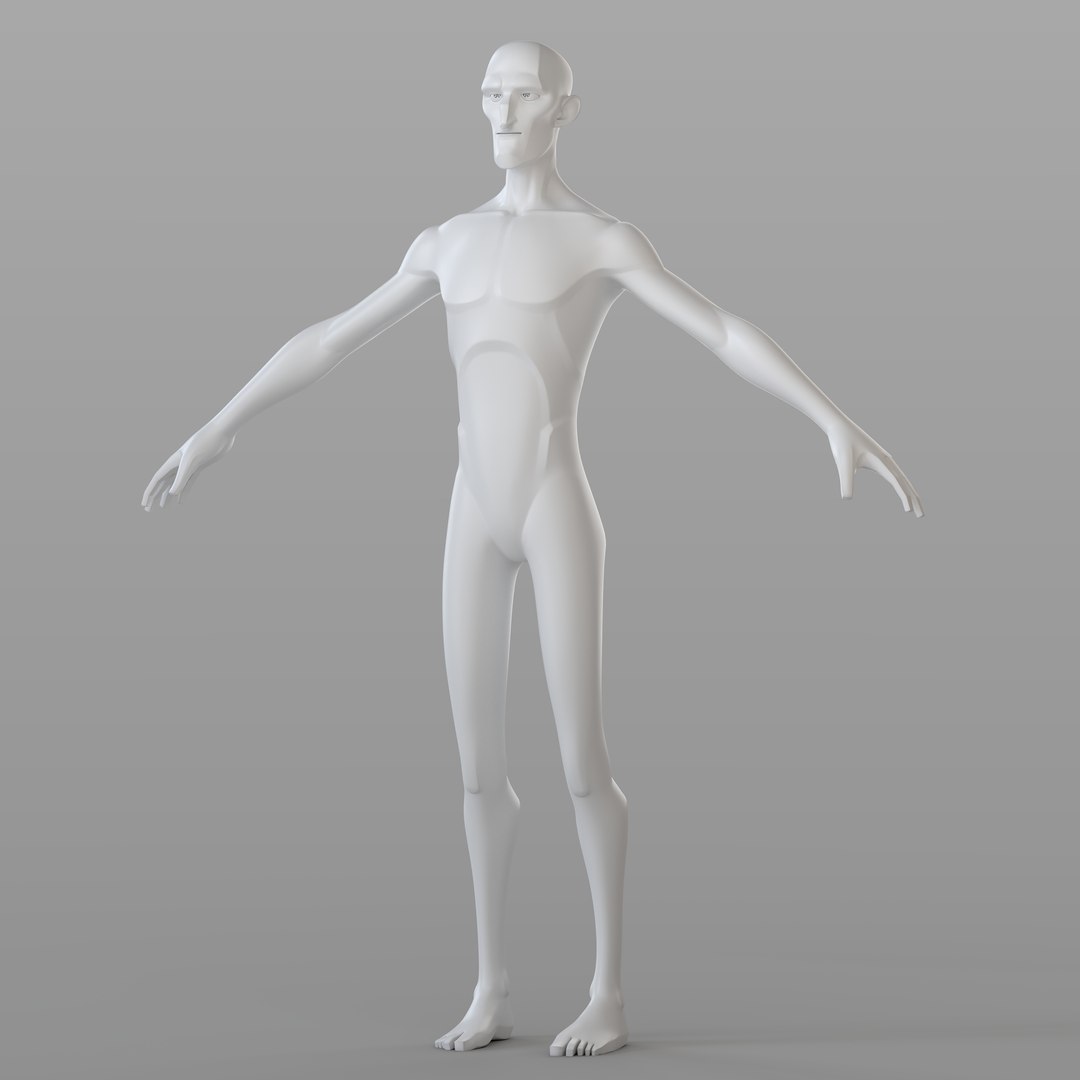 3D Stylised Male Base - TurboSquid 1746920