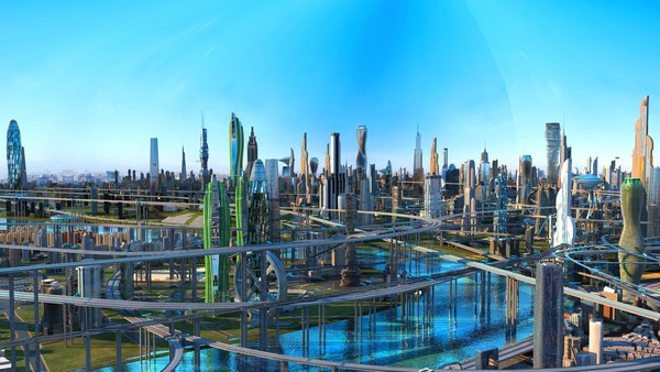 3D Future city - TurboSquid 1964466