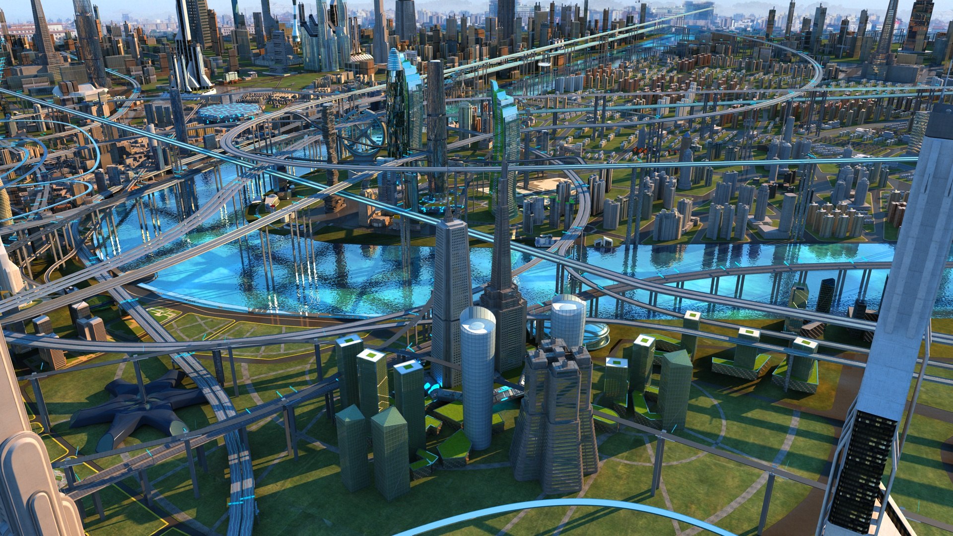 3D Future City - TurboSquid 1964466