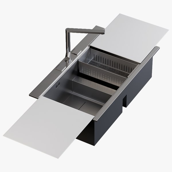 Realistic sink linea mixer 3D model - TurboSquid 1424653