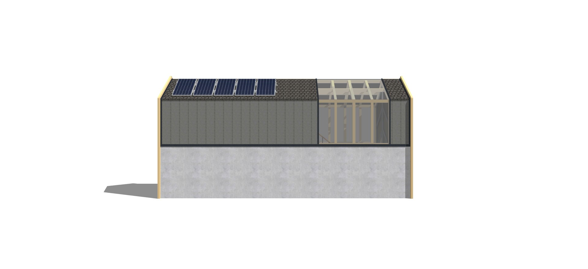 3D Contemporary Offgrid House - TurboSquid 2085954