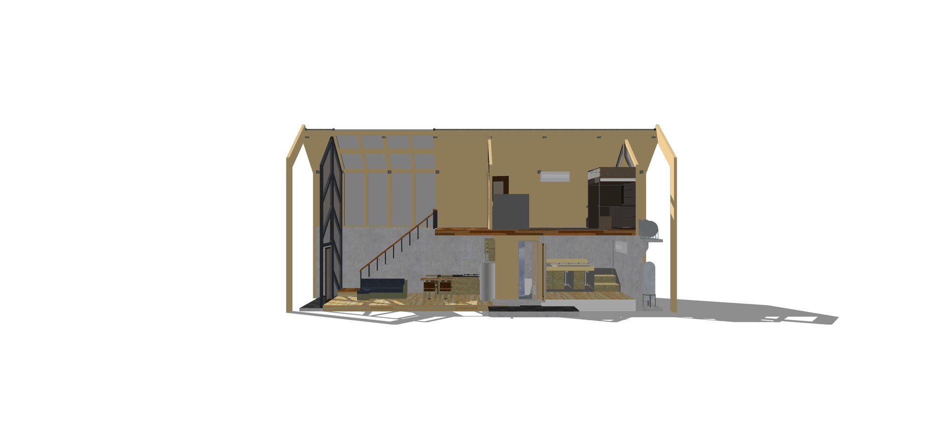 3D Contemporary Offgrid House - TurboSquid 2085954