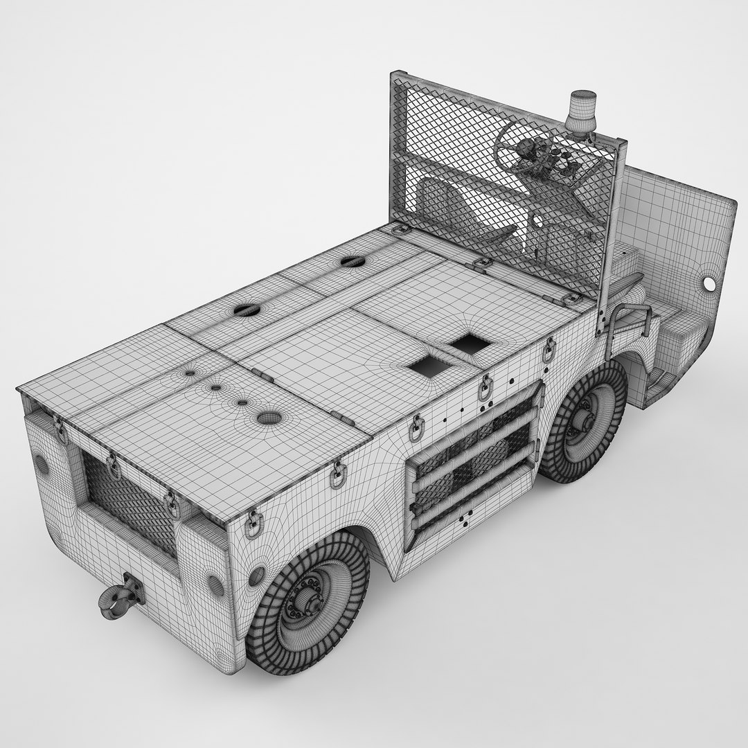 3D Model Military Aircraft Tugs 02 - TurboSquid 1738342