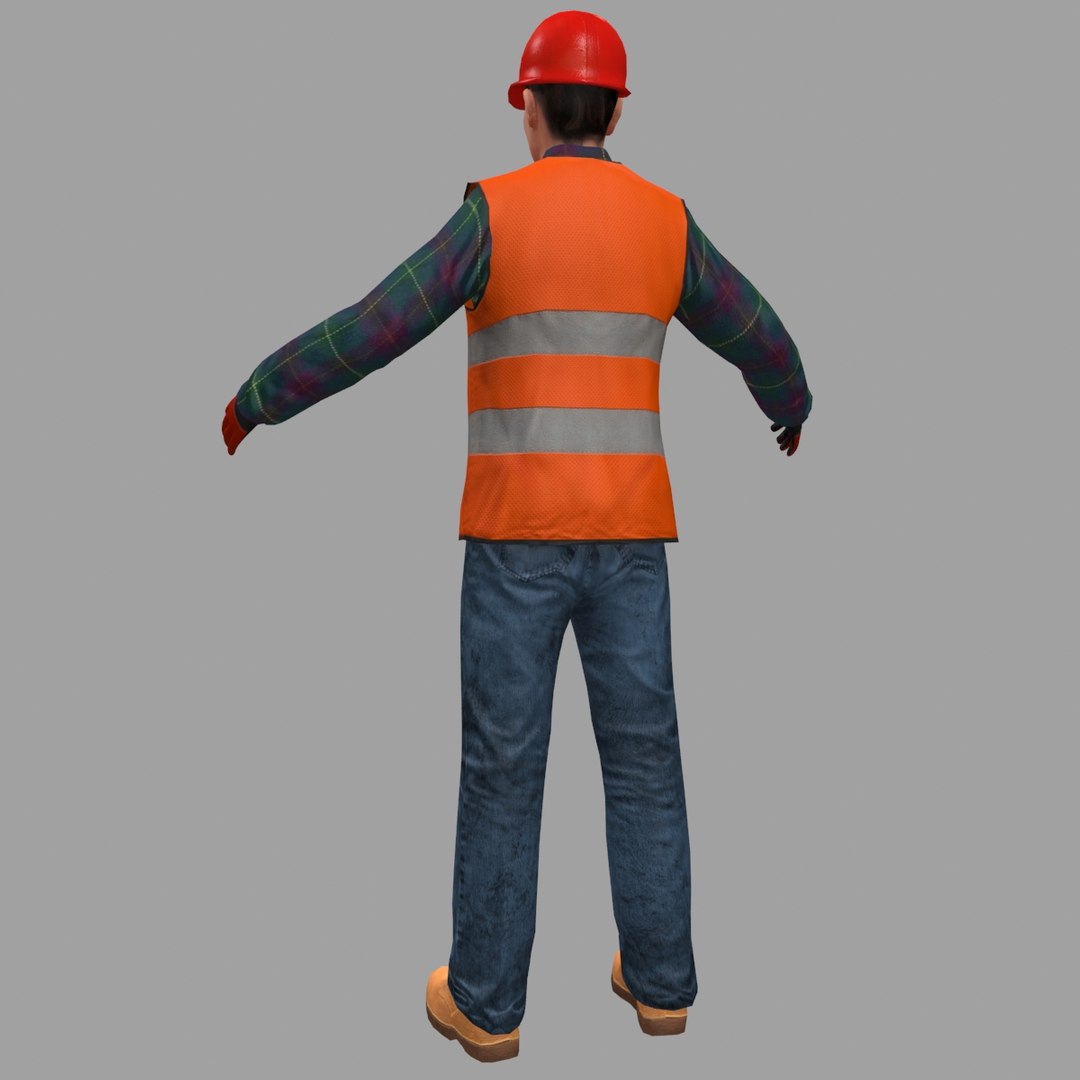 3D Female Worker Model - TurboSquid 1403062