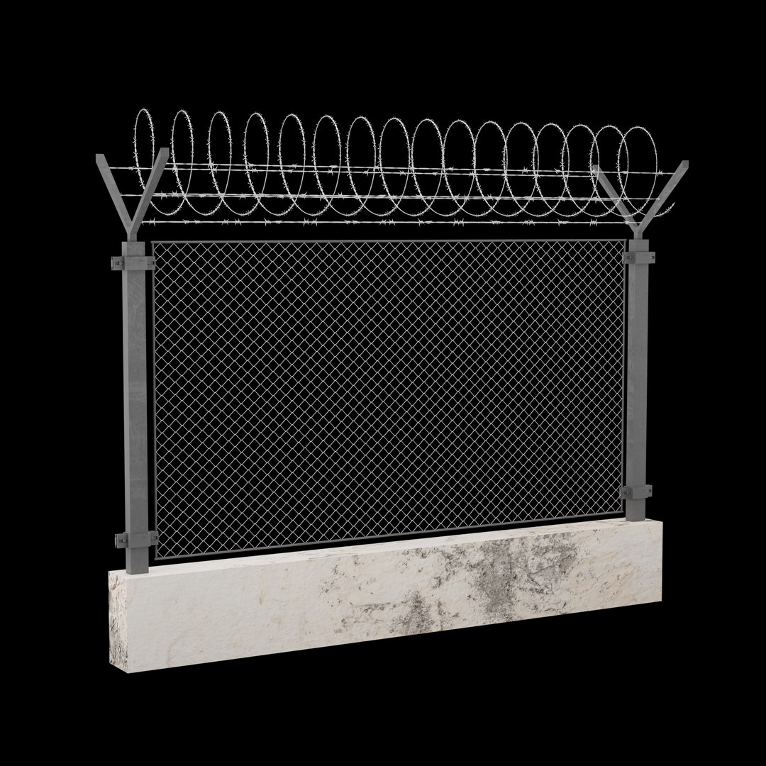 3D New High Security Razor Barbed Wire Fence 3ds Max Model - TurboSquid ...