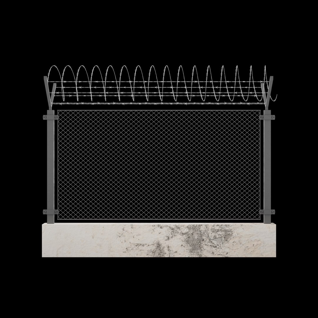 3D New High Security Razor Barbed Wire Fence 3ds Max Model - TurboSquid ...