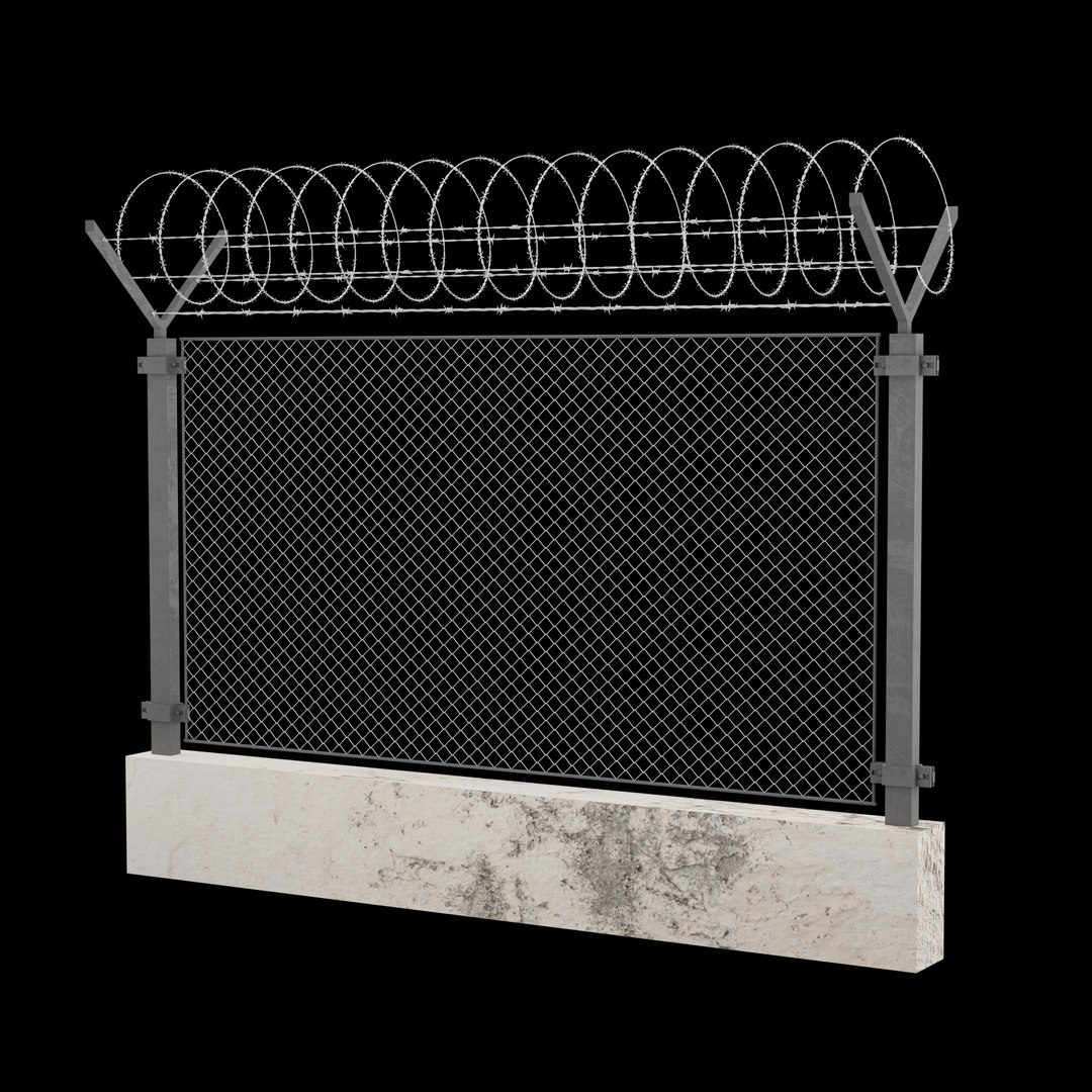 3D New High Security Razor Barbed Wire Fence 3ds Max Model - TurboSquid ...