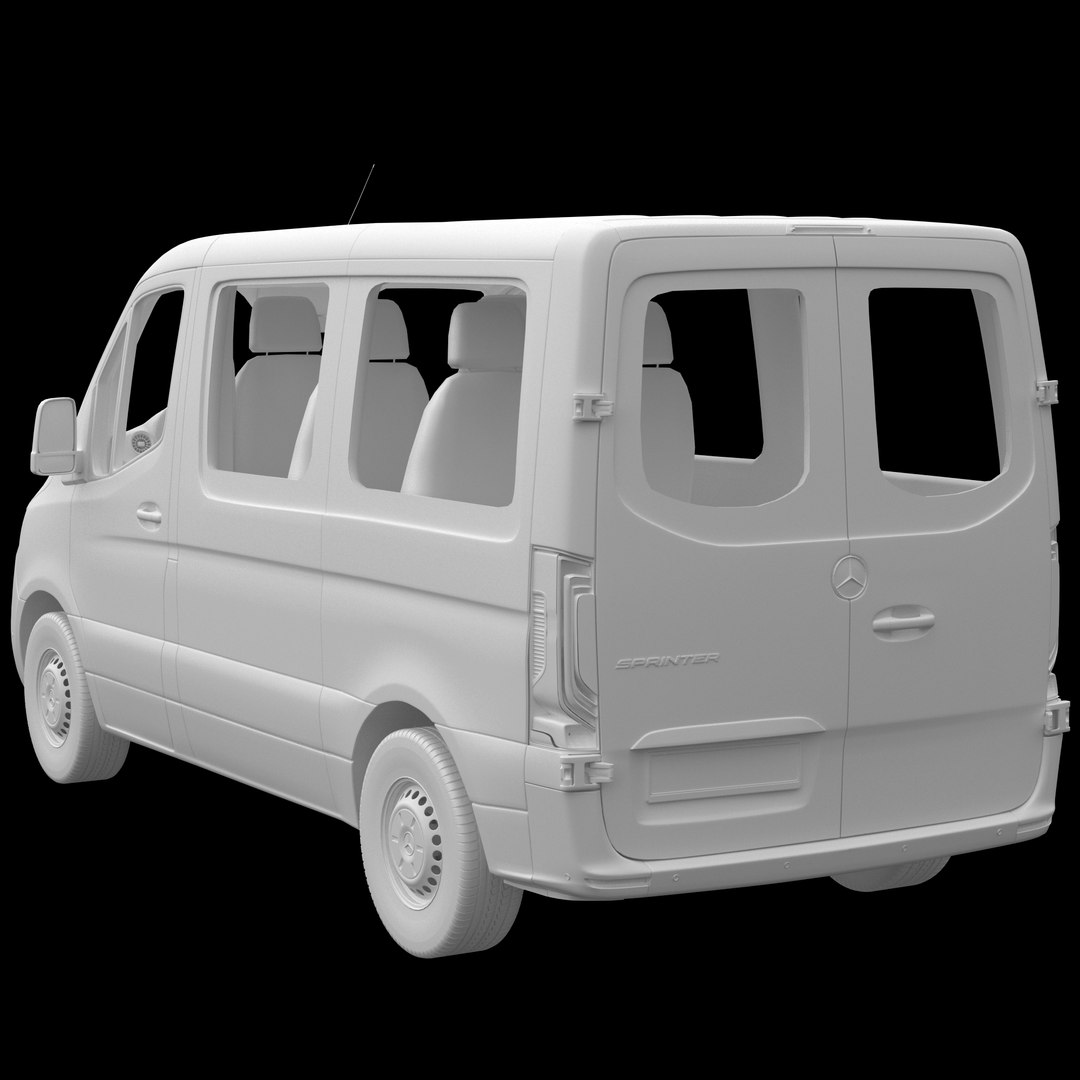 Sprinter Minibus L1H1 3D Model - TurboSquid 1831450