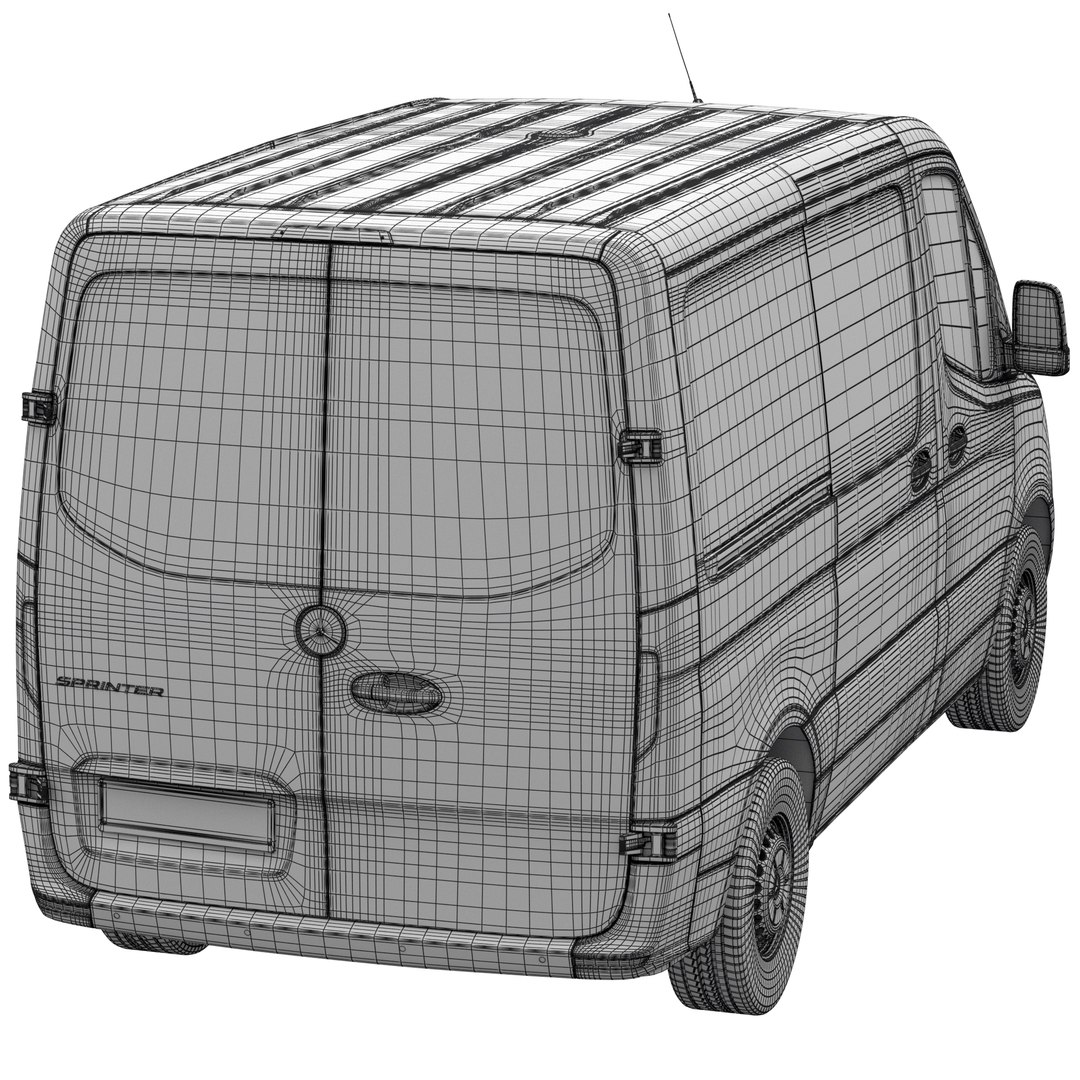 Sprinter Minibus L1H1 3D Model - TurboSquid 1831450