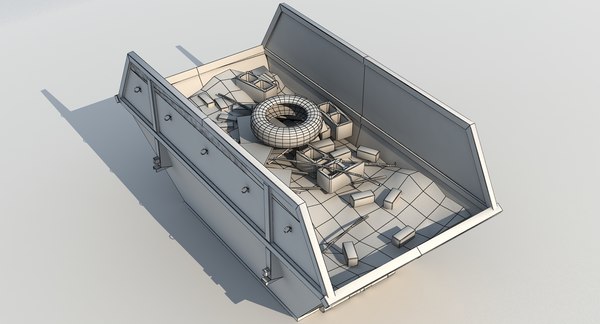 rubble debris construction 3d model