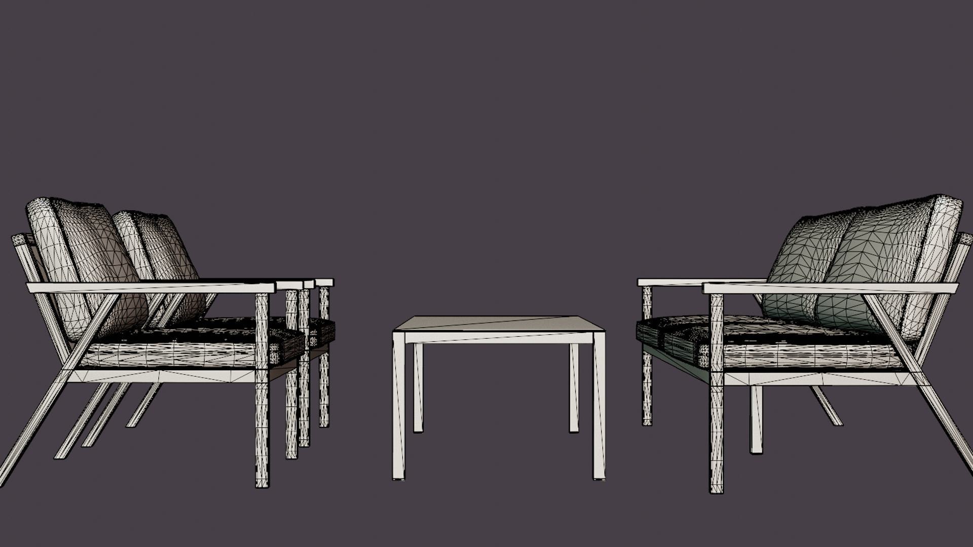 Rana Sofa Set 3D Model - TurboSquid 2240257