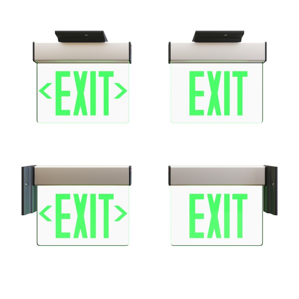 Exit Sign 3D Models for Download | TurboSquid