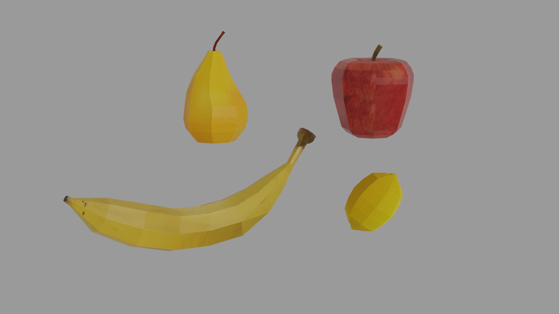 3D model lowpoly fruit pack1 - TurboSquid 1965758