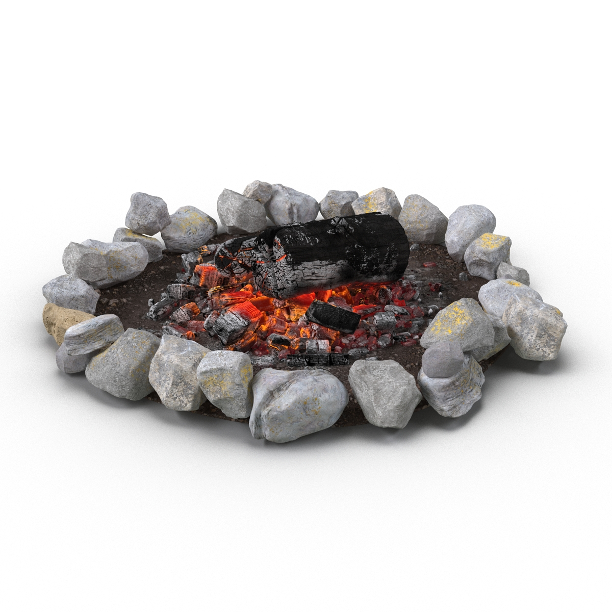 campfire pit 3d model