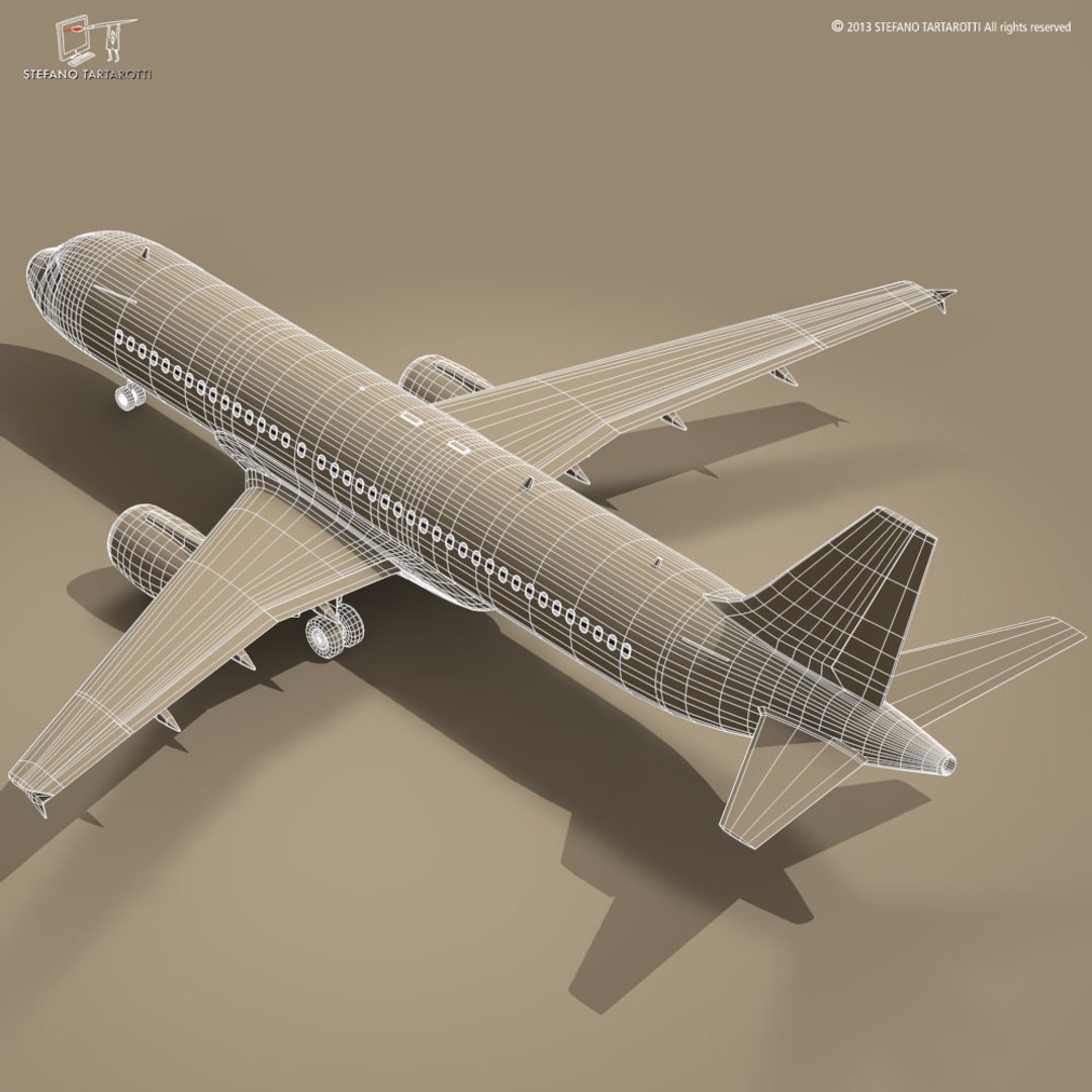 3d Model A320-200 Air France Airbus A320