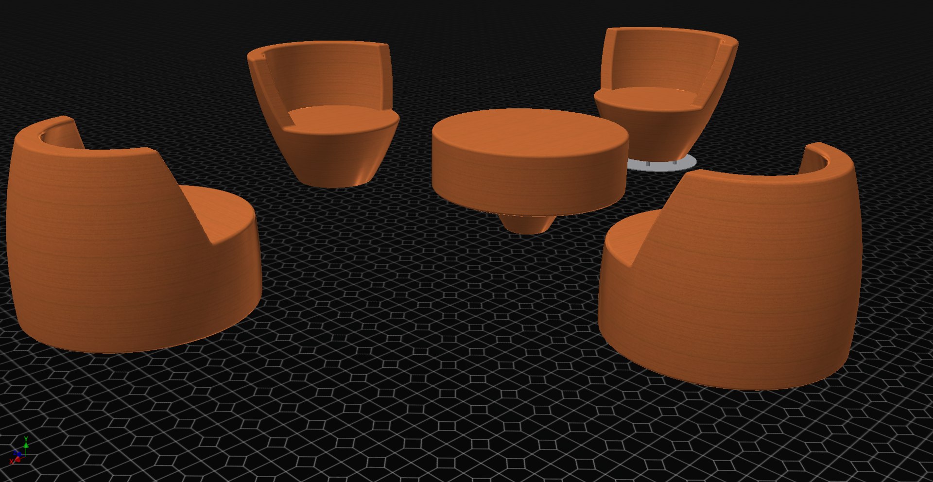 3D stackable furniture model - TurboSquid 1464888