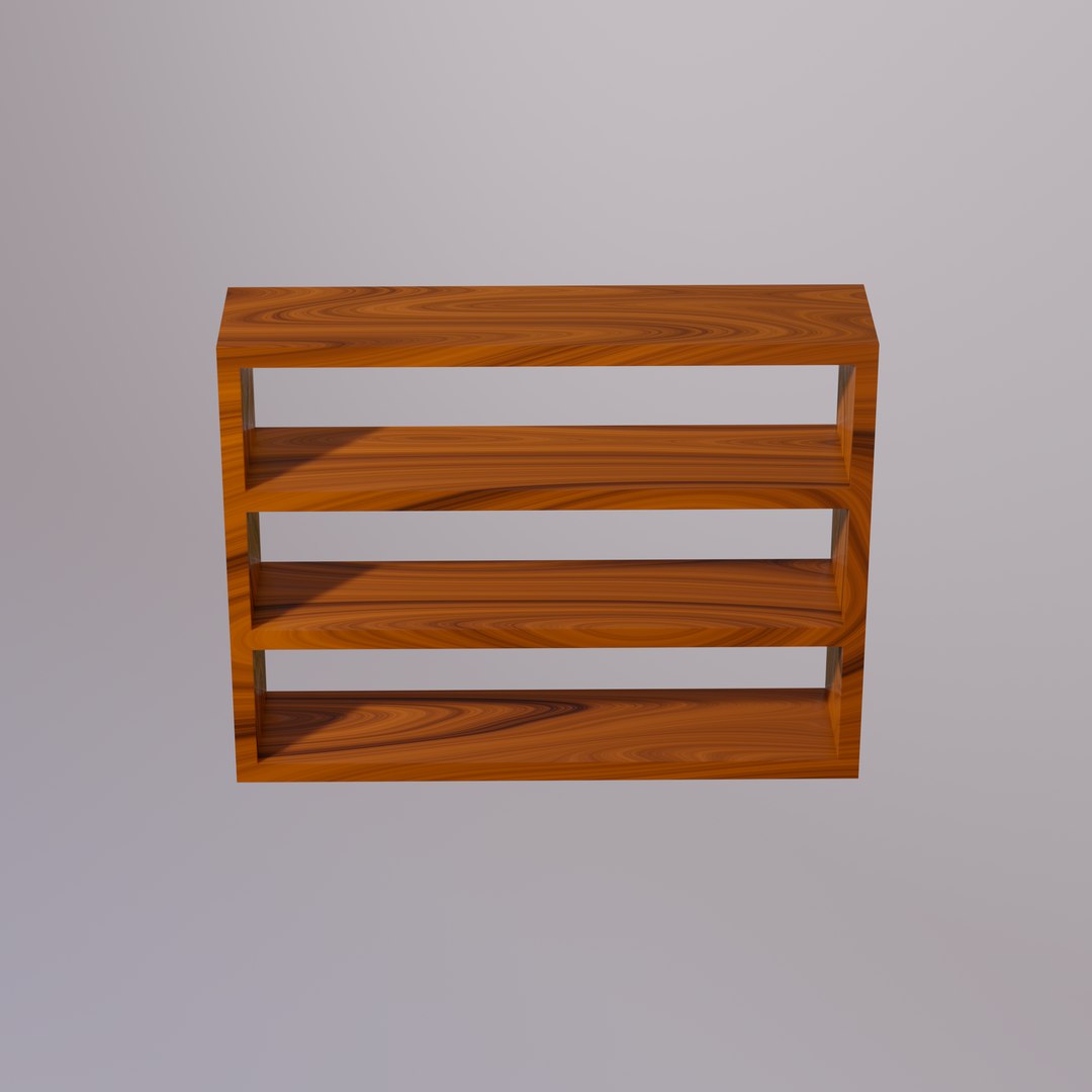 Simple Bookcase model - TurboSquid 2131831