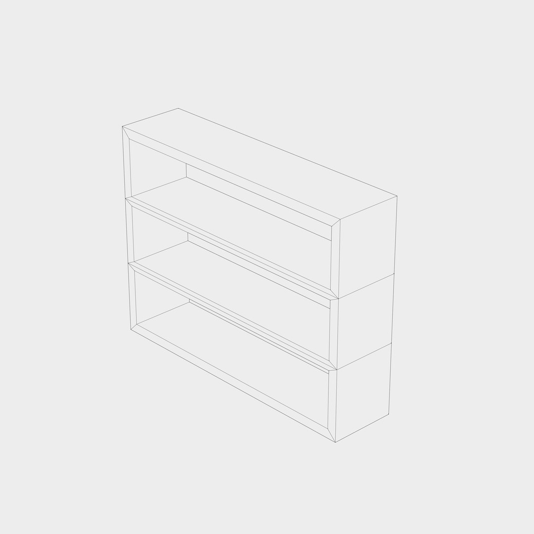 Simple Bookcase model - TurboSquid 2131831
