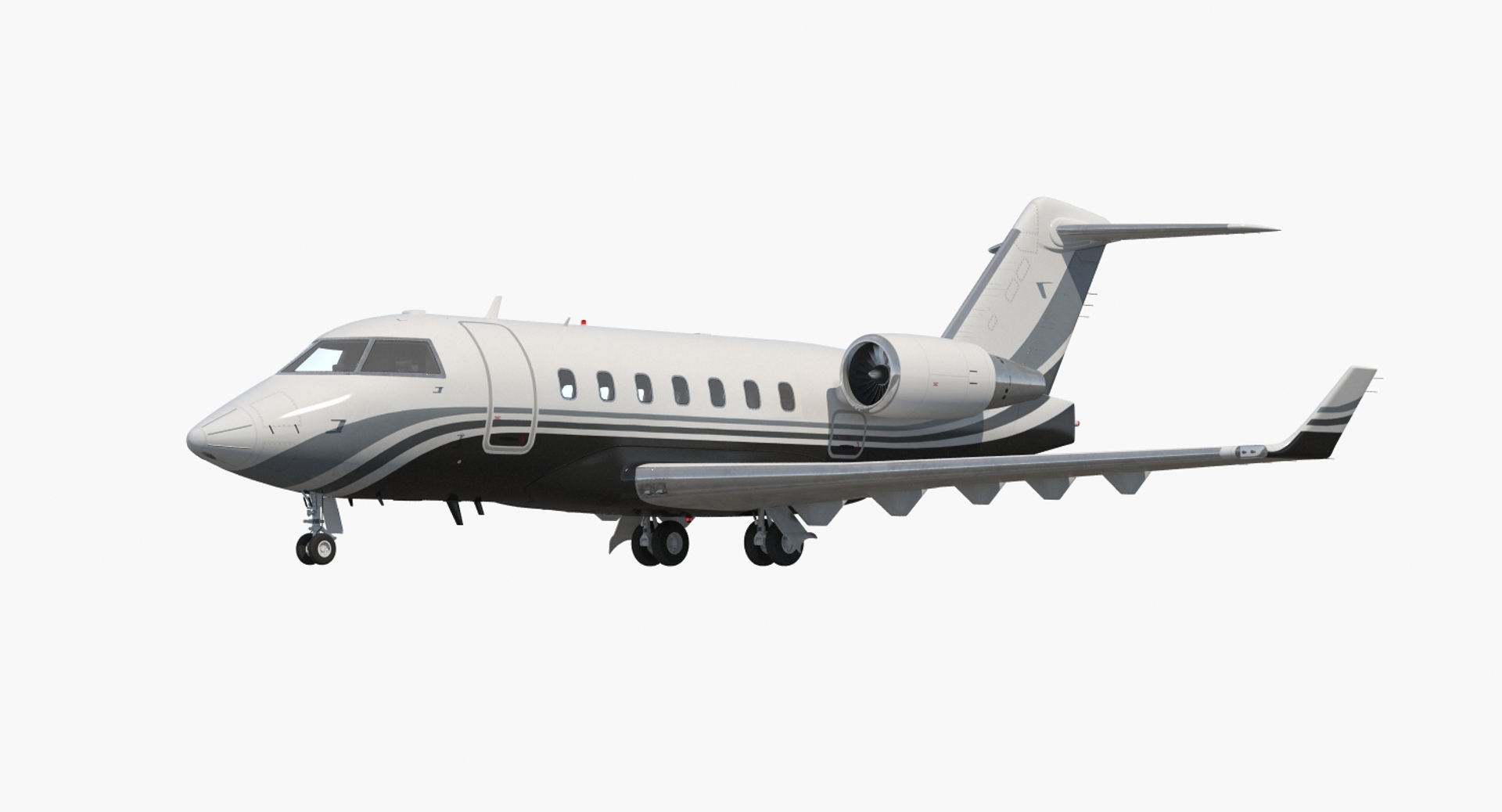 Business Jet Bombardier Challenger 3d Model