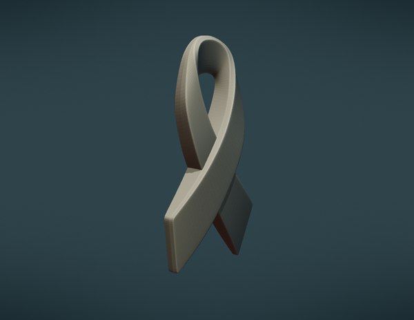 3D model cancer ribbon - TurboSquid 1434385