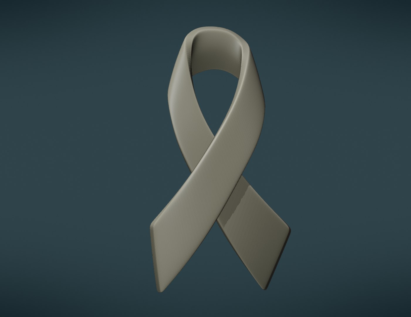 3D Model Cancer Ribbon - TurboSquid 1434385