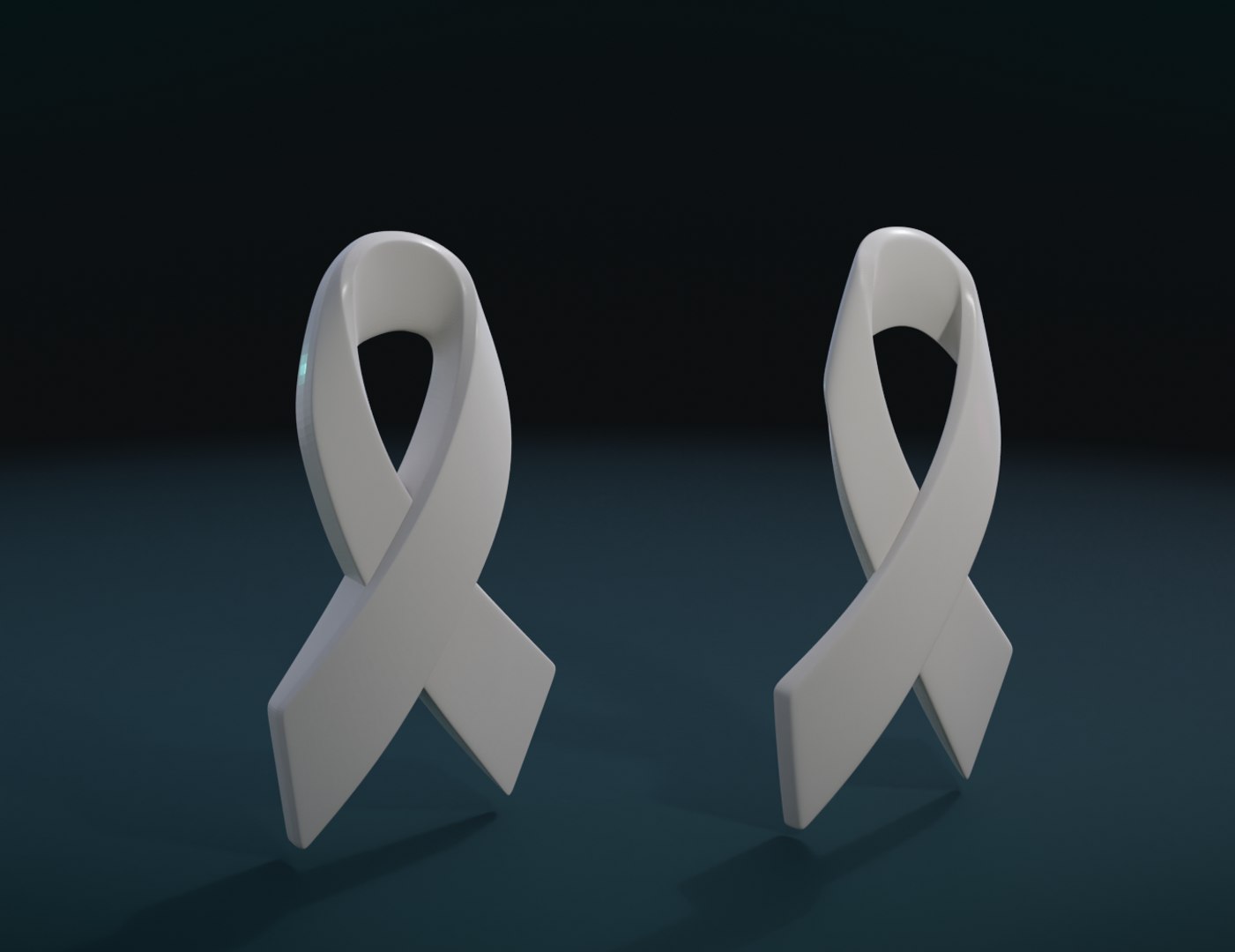3D Model Cancer Ribbon - TurboSquid 1434385