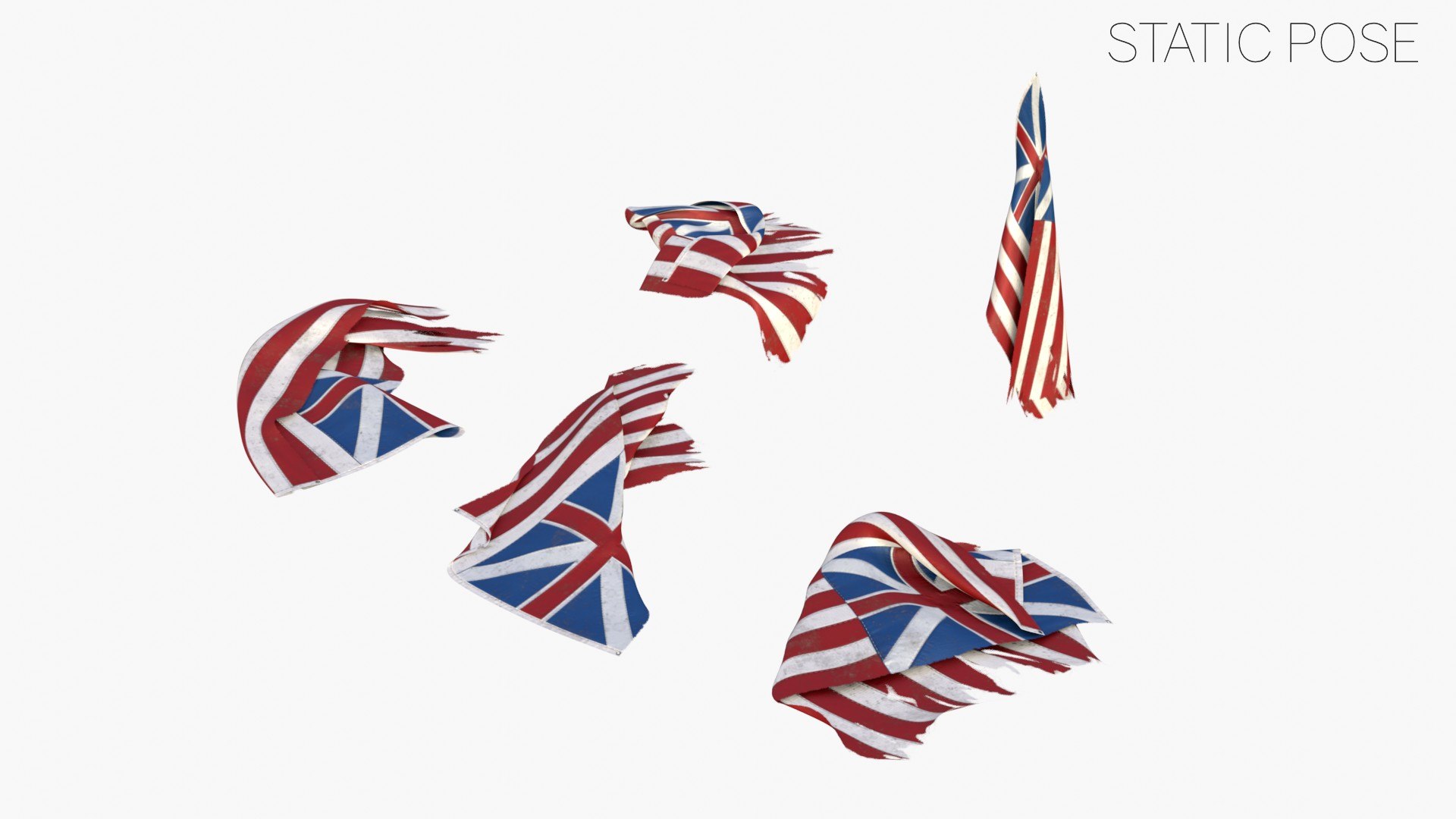 Grand old union flag 3D model - TurboSquid 1486289