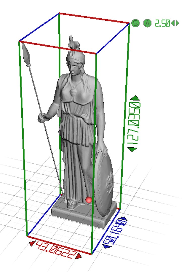 3d athena statue scan