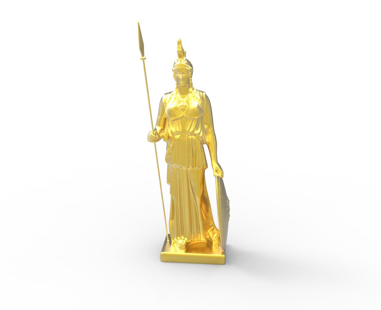 3d athena statue scan