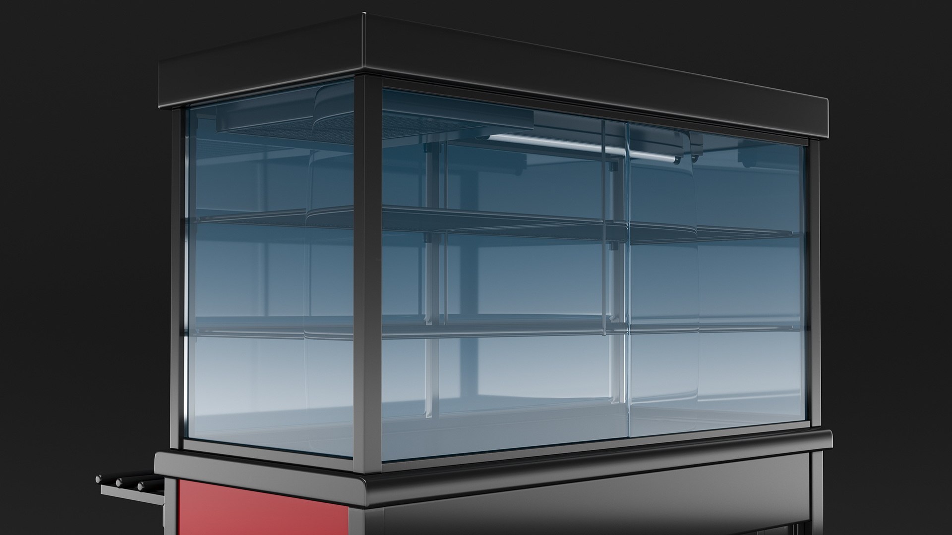 3D Small Refrigerated Display Case Self Service Line - TurboSquid 2063026