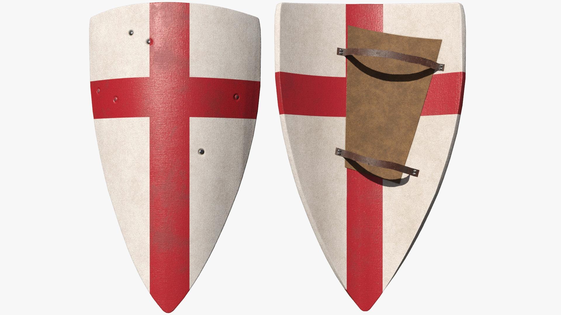 3D Historically Crusader Shield Model - TurboSquid 1417725