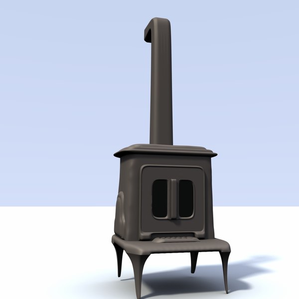 wood-burning stove 3d model