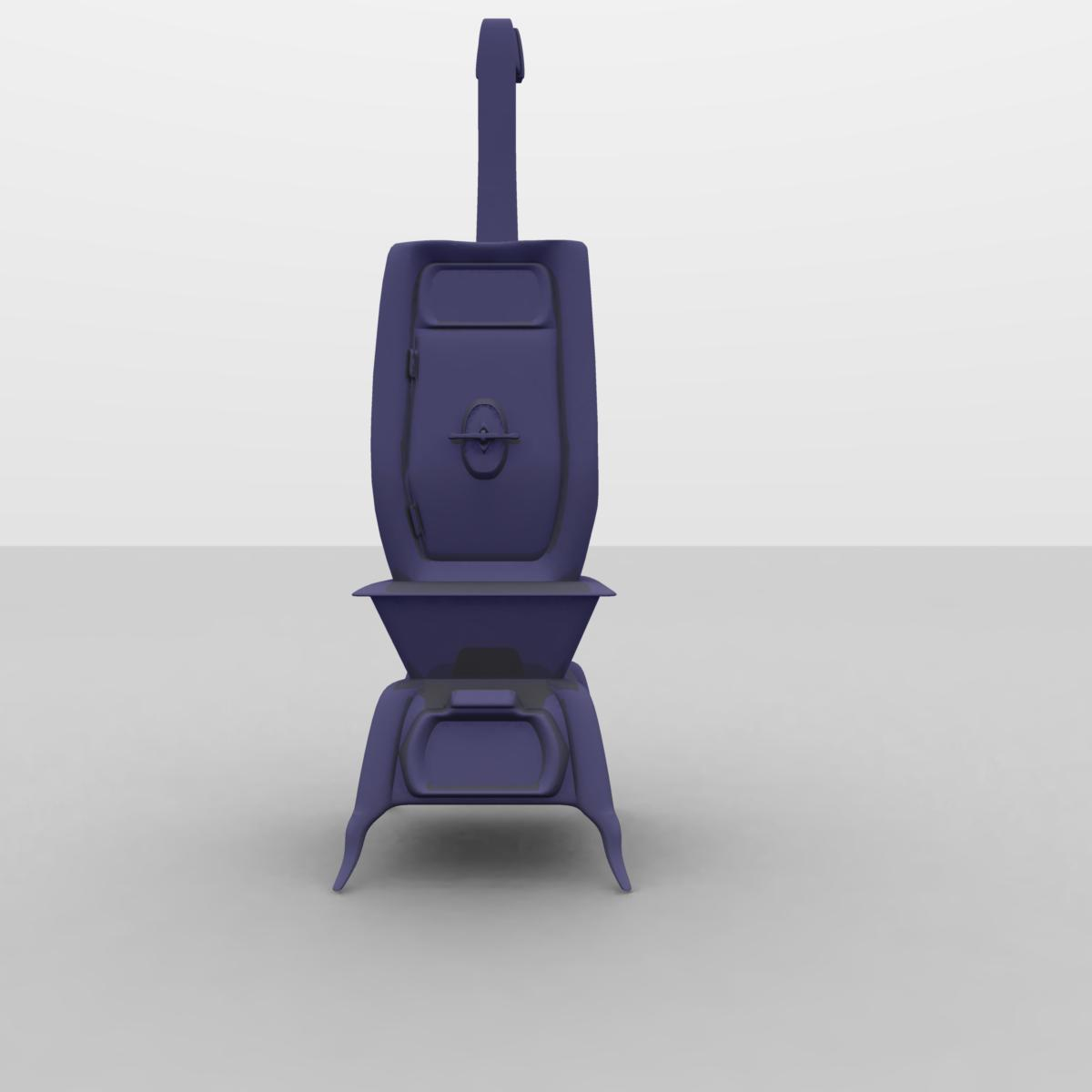 wood-burning stove 3d model