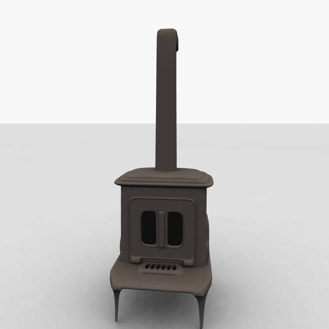 Wood-burning Stove 3d Model